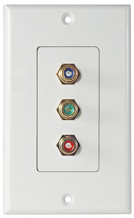 3 RCA Decora Wall Plate | Whole House Audio